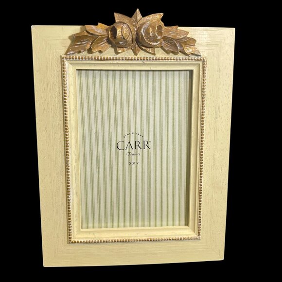 Carr | Accents | Vintage Carr Frames 5x7 Yellow Wood Picture Frame With ...